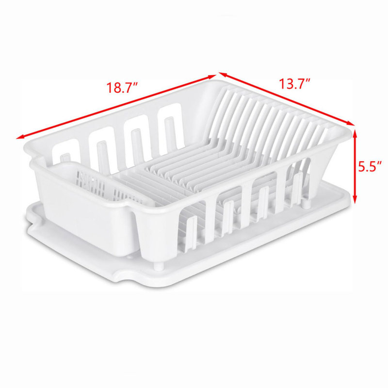 AKLOV Plastic Dish Rack | Wayfair