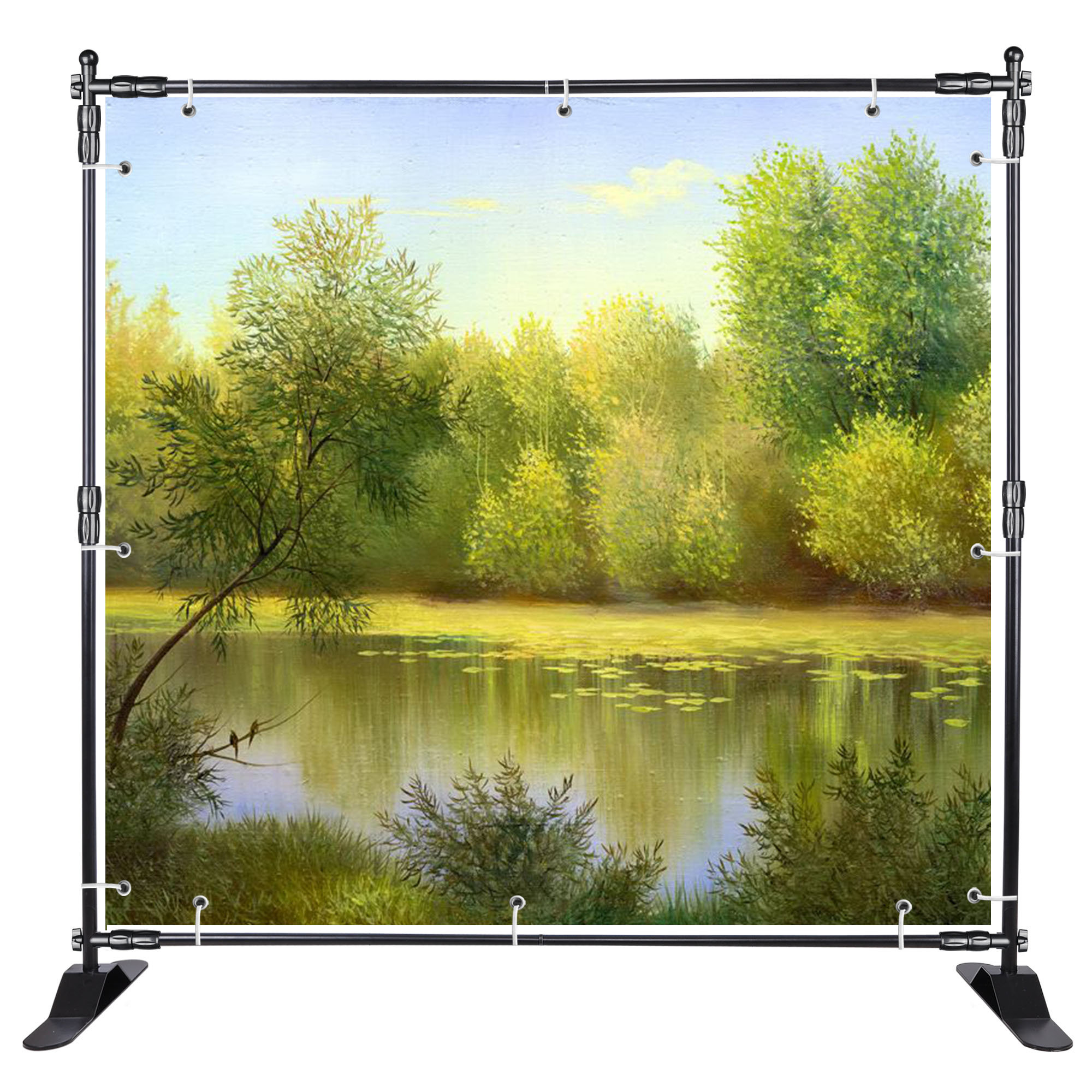 Yescom Freestanding Adjustable Background Banner Stand Backdrop ...