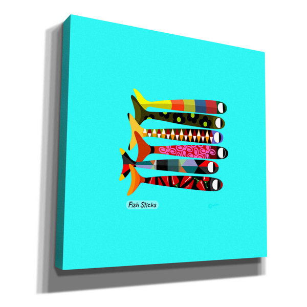 Trinx " Fish Sticks " by Chuck Wimmer on Canvas - Wayfair Canada