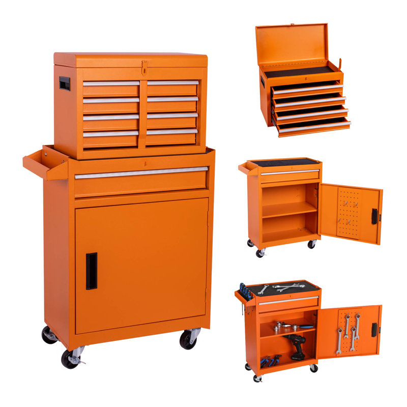 WFX Utility™ Tool Chest, 5-Drawer Rolling Tool Storage Cabinet With ...