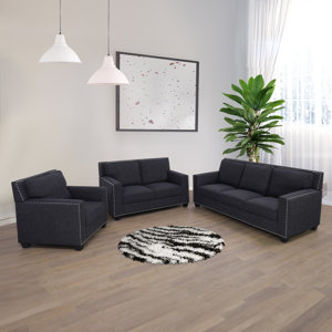 Ebern Designs Alaister 3 - Piece Living Room Set | Wayfair