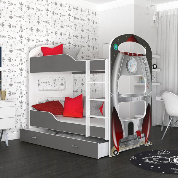 Zoomie Kids Willse Kids Bunk Bed with Drawers | Wayfair.co.uk