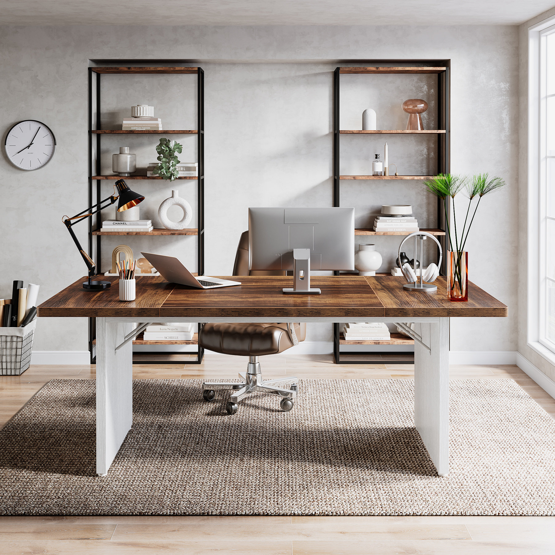 Millwood Pines 70.8-Inch Executive Computer Desk - Wayfair Canada
