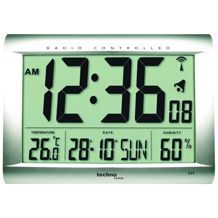 Technoline Radio Controlled Clock & Reviews | Wayfair.co.uk