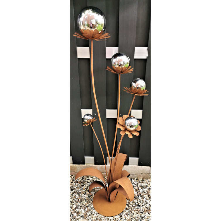 Dakota Fields Cedrenea Stainless Steel Plants & Flowers Garden Art ...