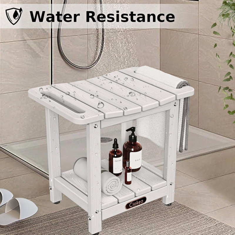 Dovecove Shower Bench For Inside Shower, Waterproof Plastic Shower ...