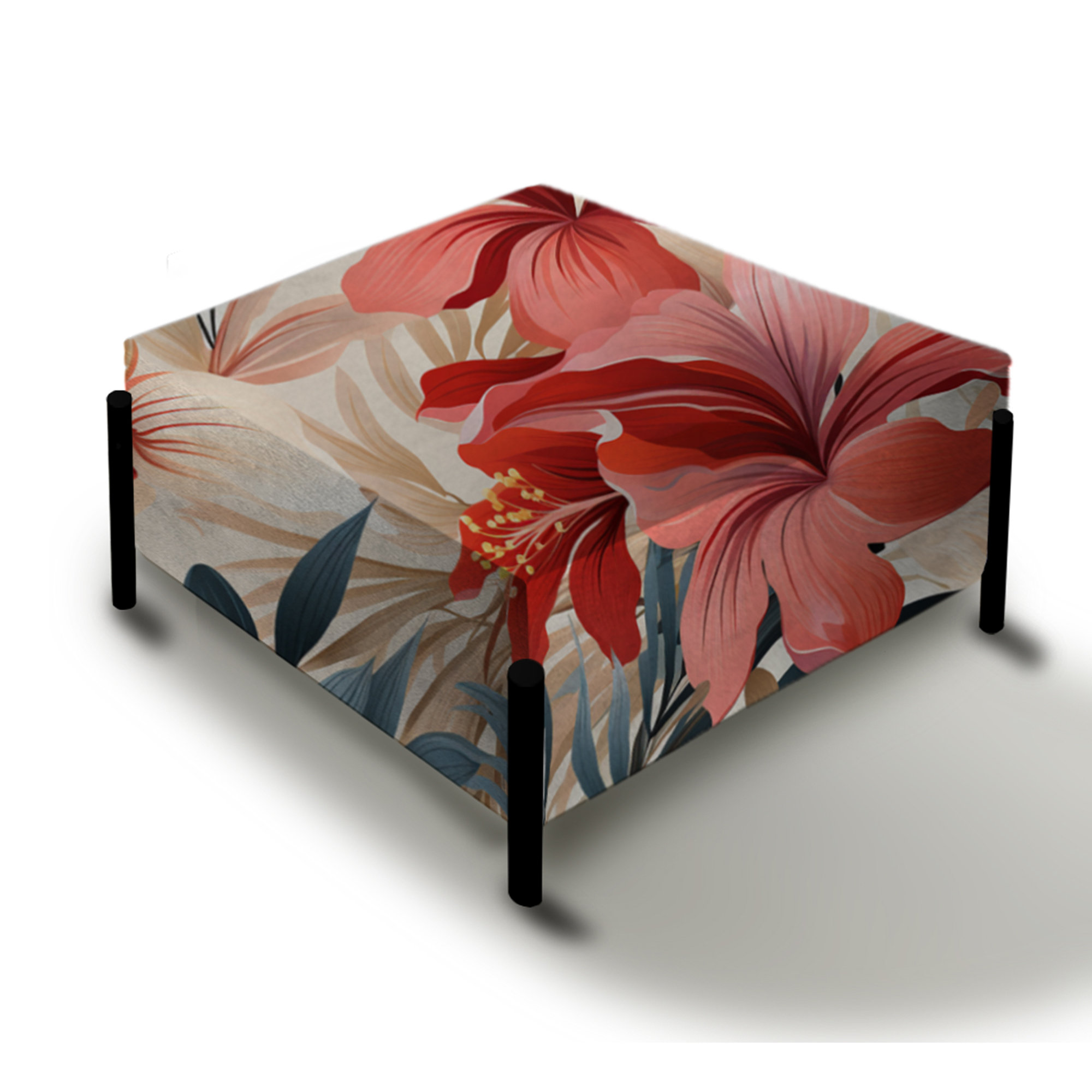 Design Art Tropical Whisper Tropical Pattern II - Tropical Large Square ...