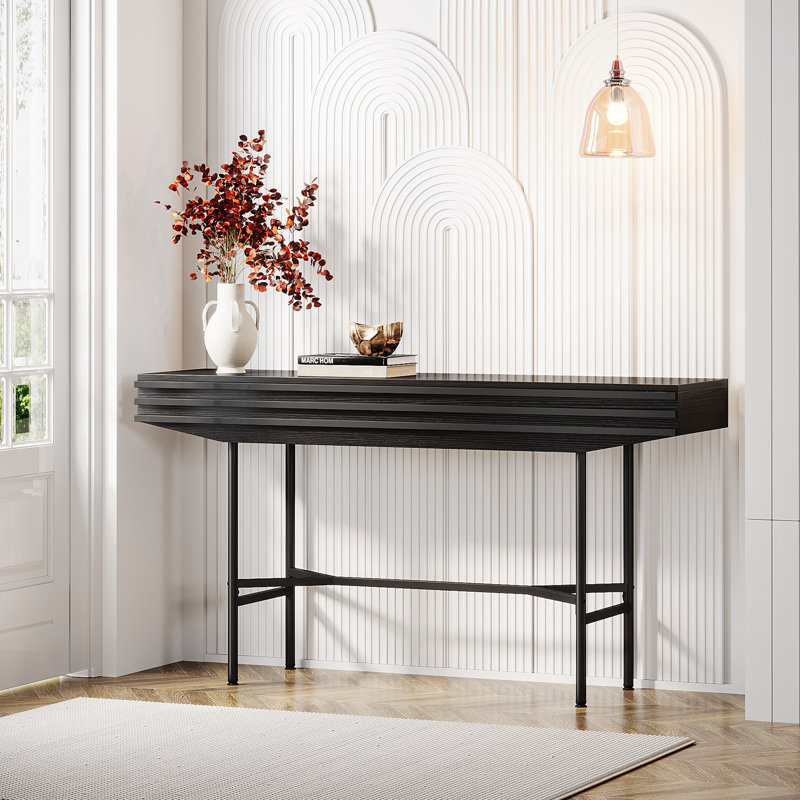 Ebern Designs 55 Inch Console Table For Entryway | Wayfair