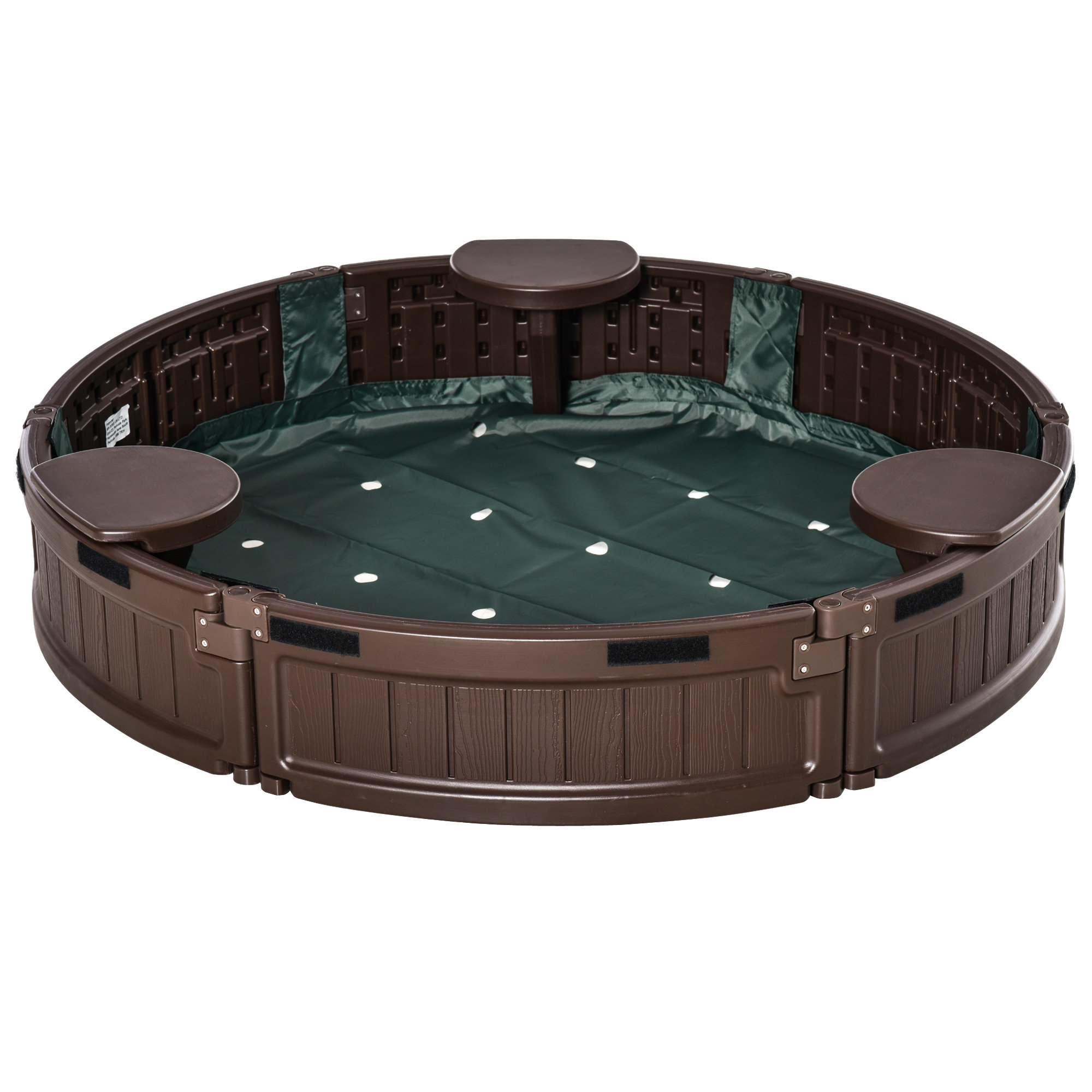 Freeport Park Cleckheat 123Cm x 21Cm Plastic Round Sandbox | Wayfair.co.uk