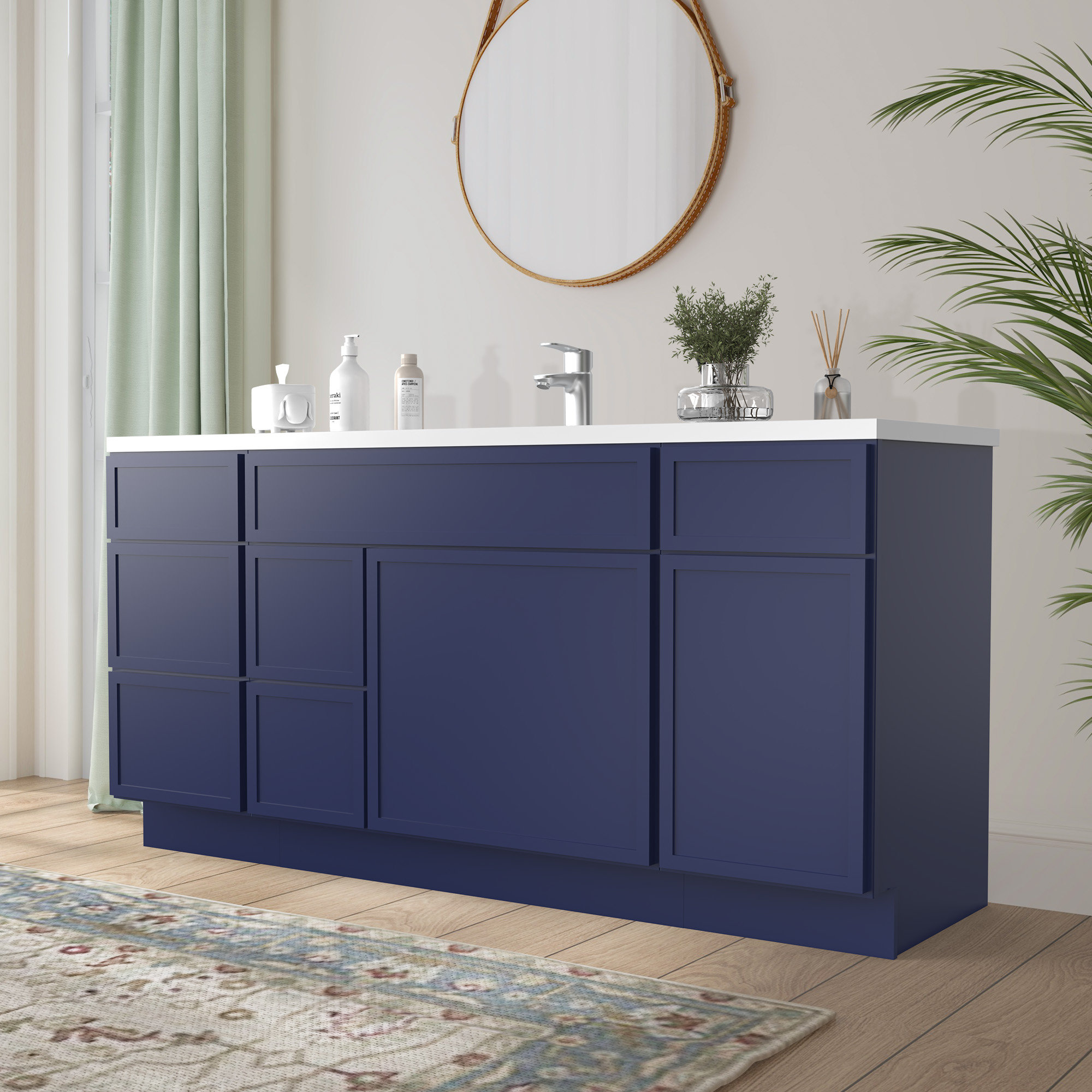 Home Beyond 66'' Single Bathroom Vanity Base Only | Wayfair
