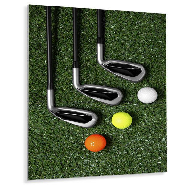 Hokku Designs Golf Set Swing Excellence I - Golf Metal Wall Decor | Wayfair
