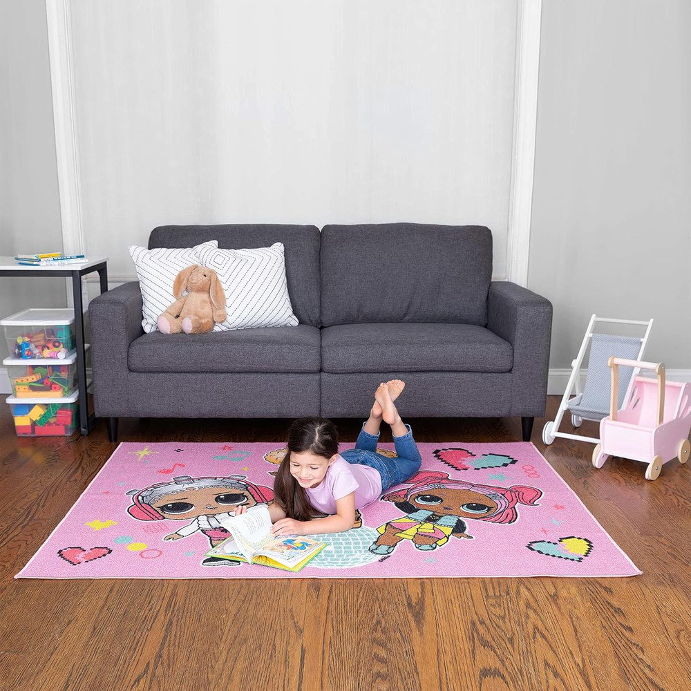 Cozy Oasis Kids Room Non Slip Area Rug, 69 In X 52 In, LOL Surprise ...