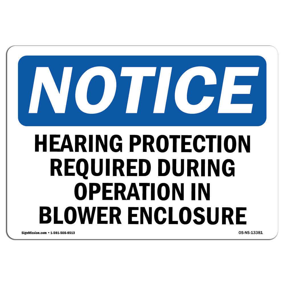 SignMission Hearing Protection Required During Operations Sign | Wayfair