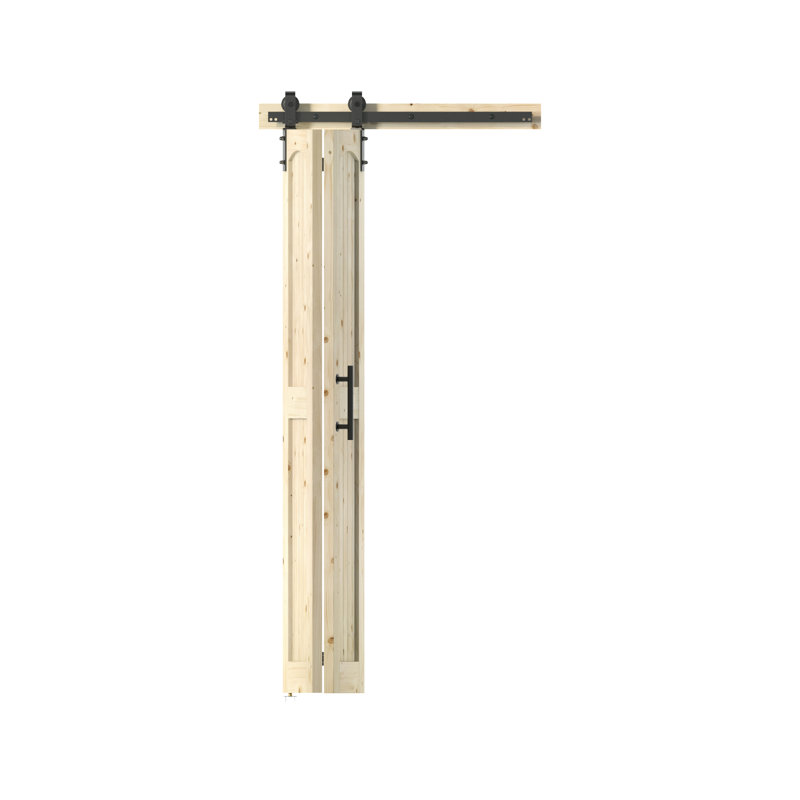 Coast Sequoia 84'' Assembled Solid Wood Bi-Fold Barn Doors with ...