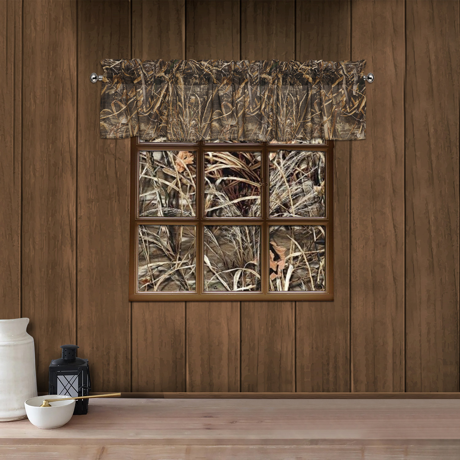 Realtree Max-5 100% Polycotton Camouflage & Hunting Camo Valance 88"x18 ...
