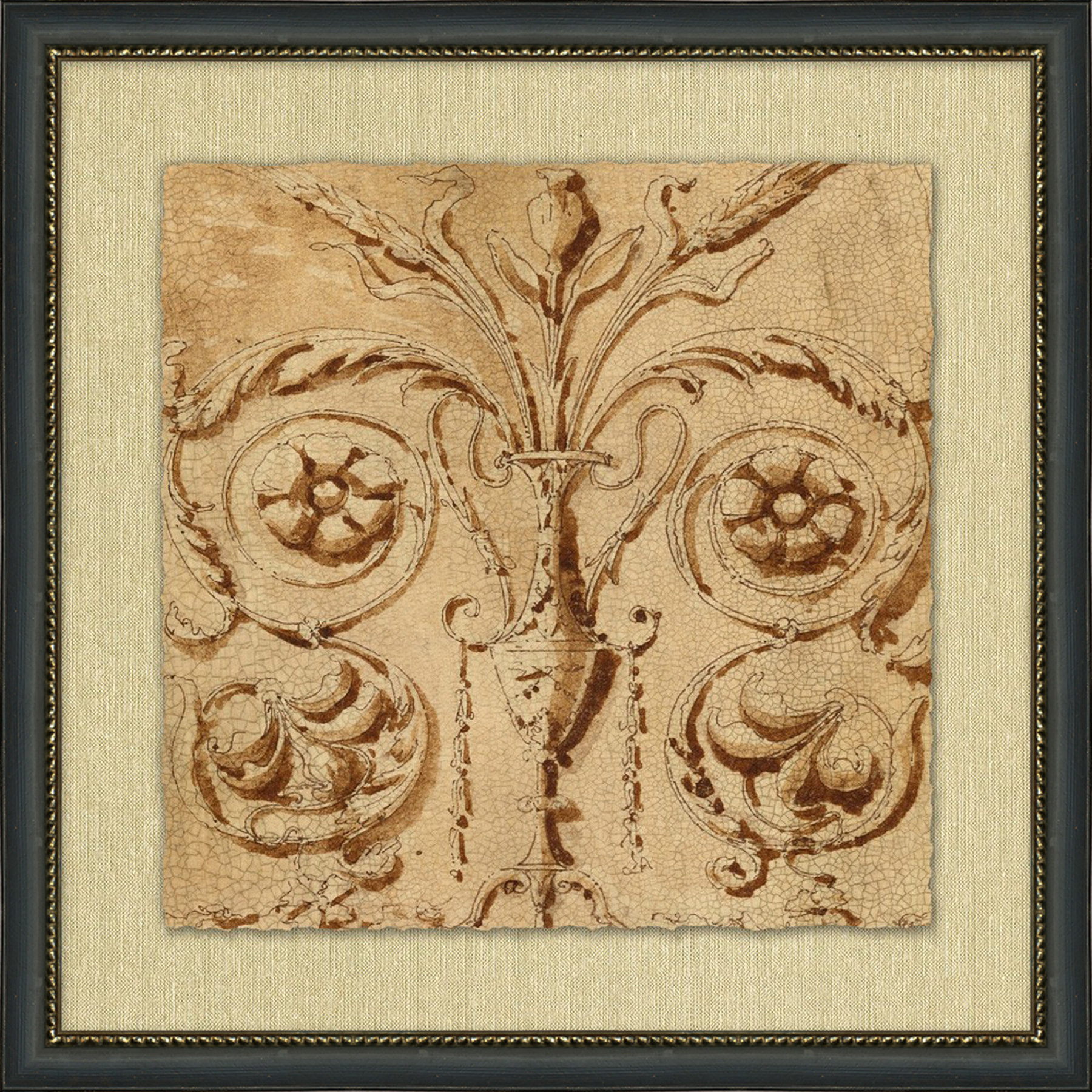 Wendover Art Group Pediment 1 - Picture Frame Painting on Paper | Wayfair