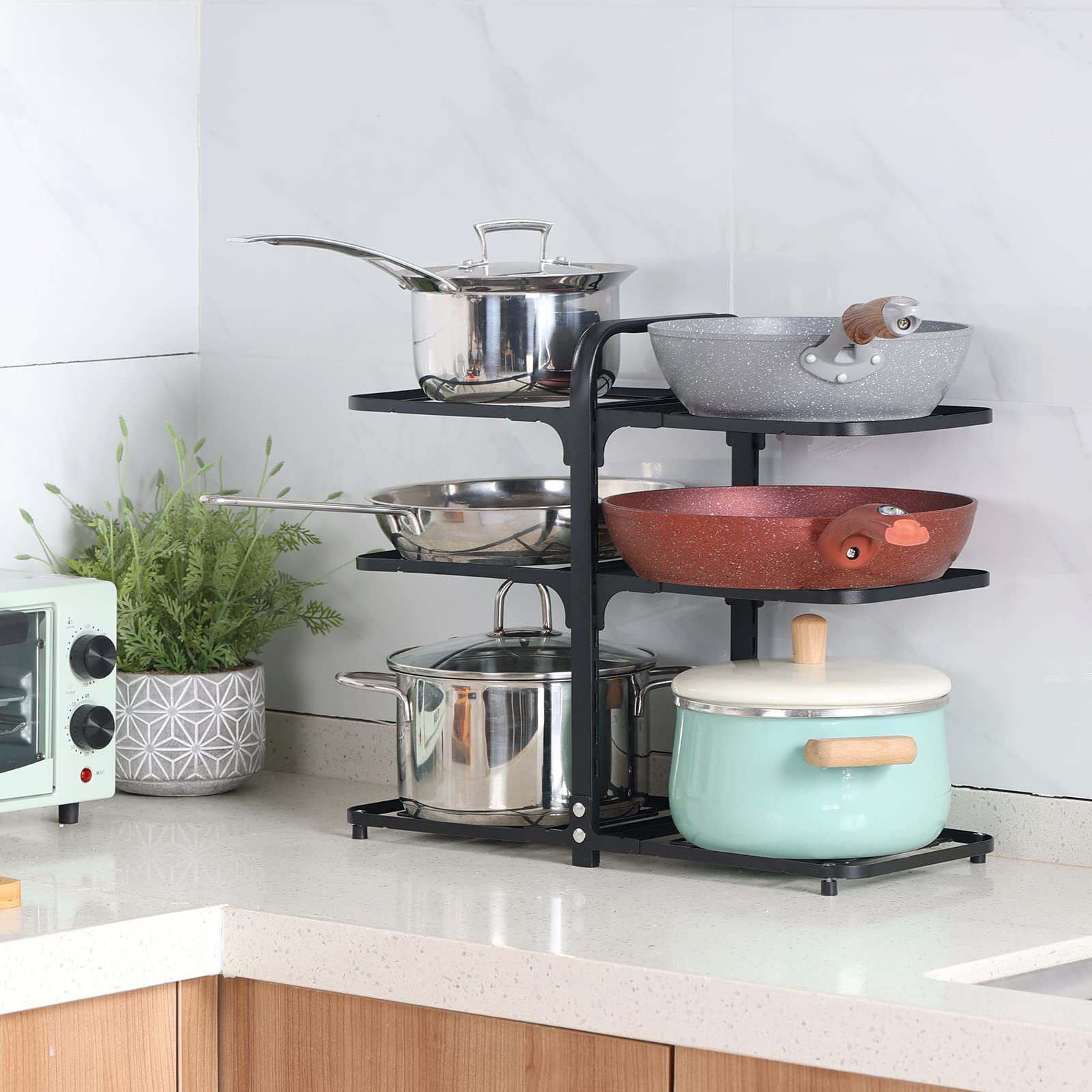 Prep & Savour Metal Rectangle Freestanding Pot Rack - Wayfair Canada