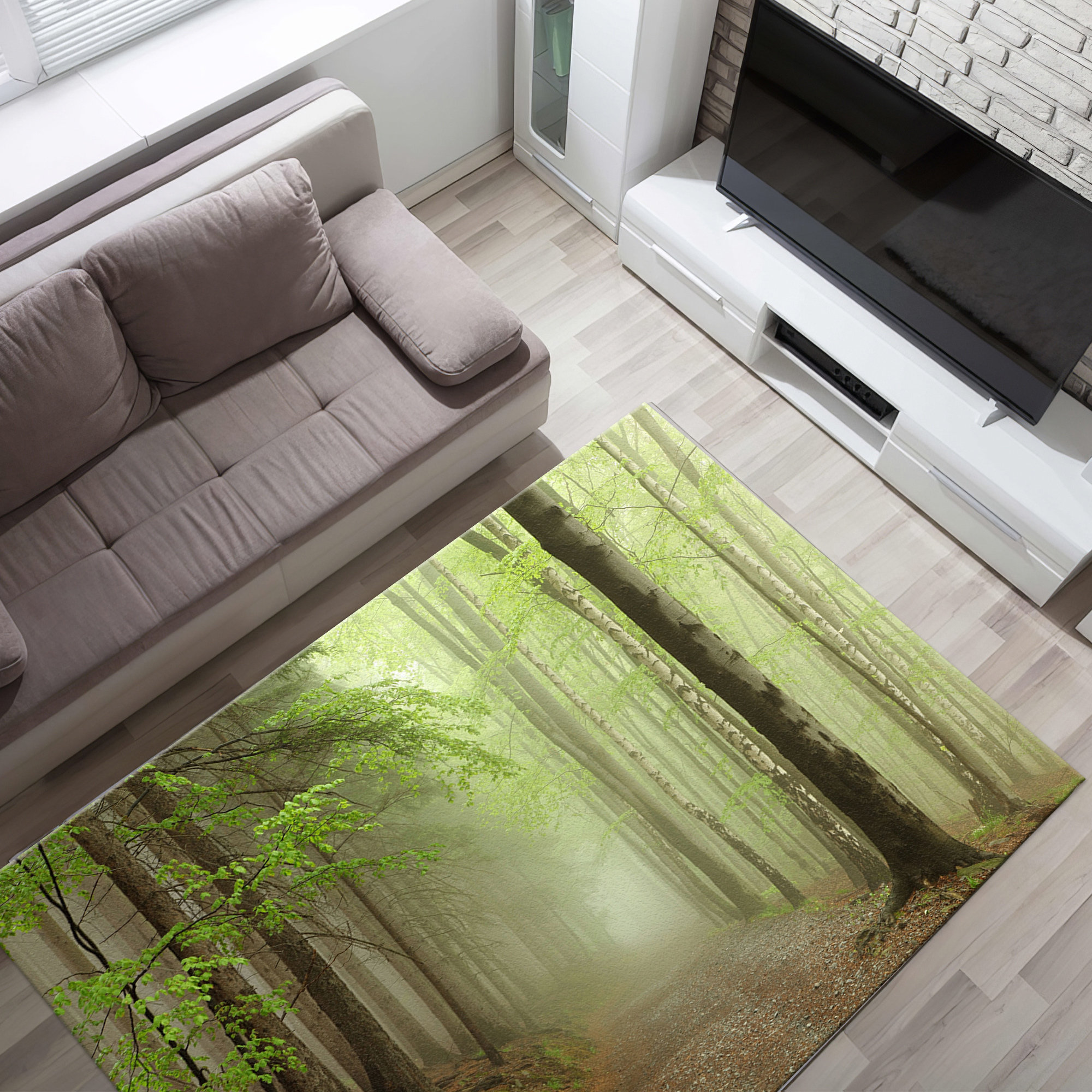 Dakota Fields Soft Pile Printed Rug with Elegant Floral and Leaf ...