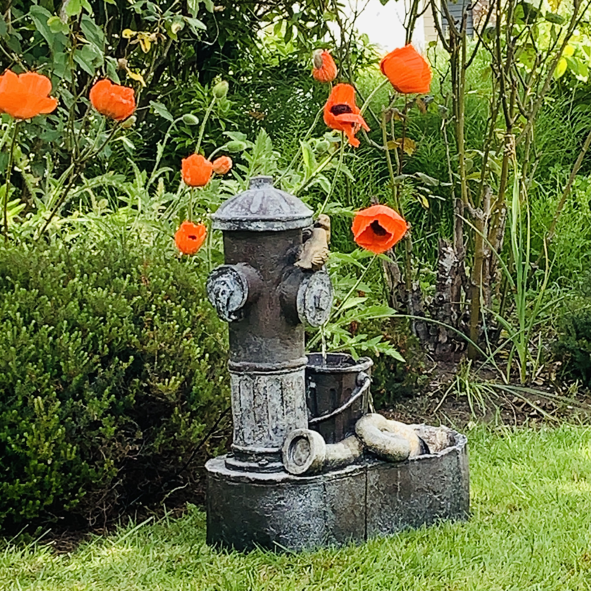 Williston Forge Rustic Hydrant Outdoor Fountain | Wayfair