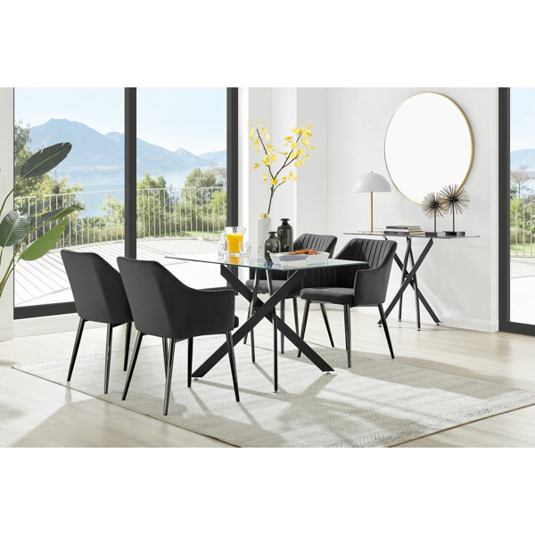 Bless international 5 - Piece Pedestal Dining Set & Reviews | Wayfair