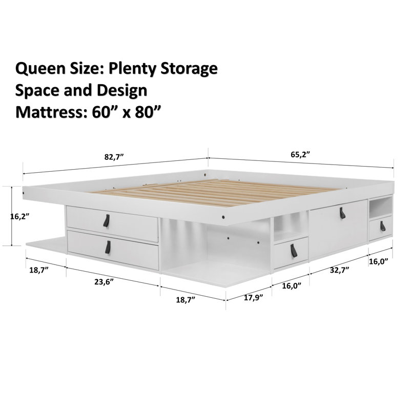 Latitude Run® Pharr Storage Bed & Reviews | Wayfair