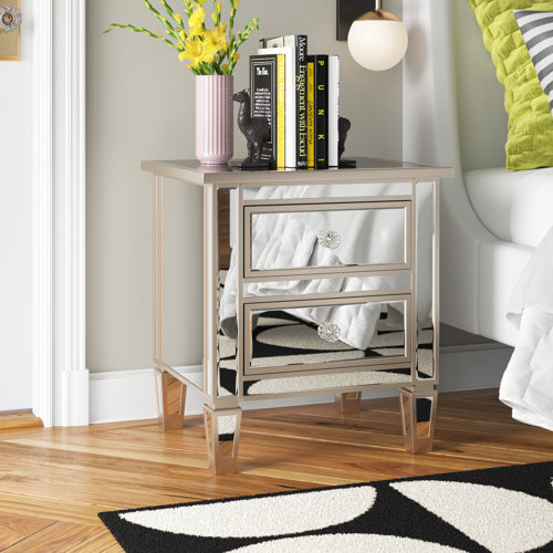Glass Top Nightstands You'll Love | Wayfair