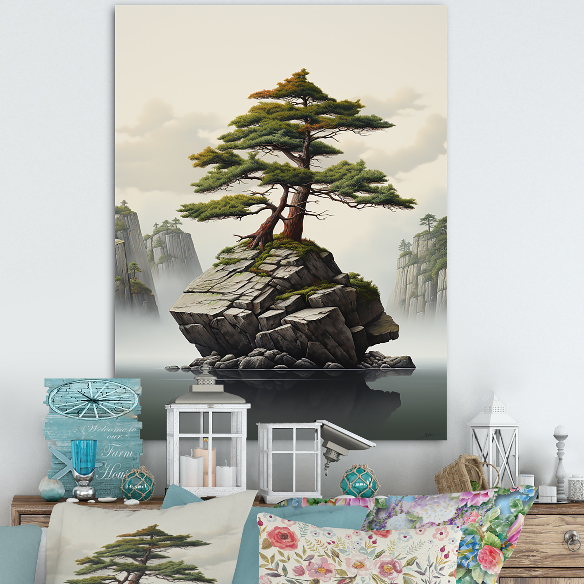 Red Barrel Studio® Zen Miniature Bonzai III - Tree Bonsai Wall Art ...