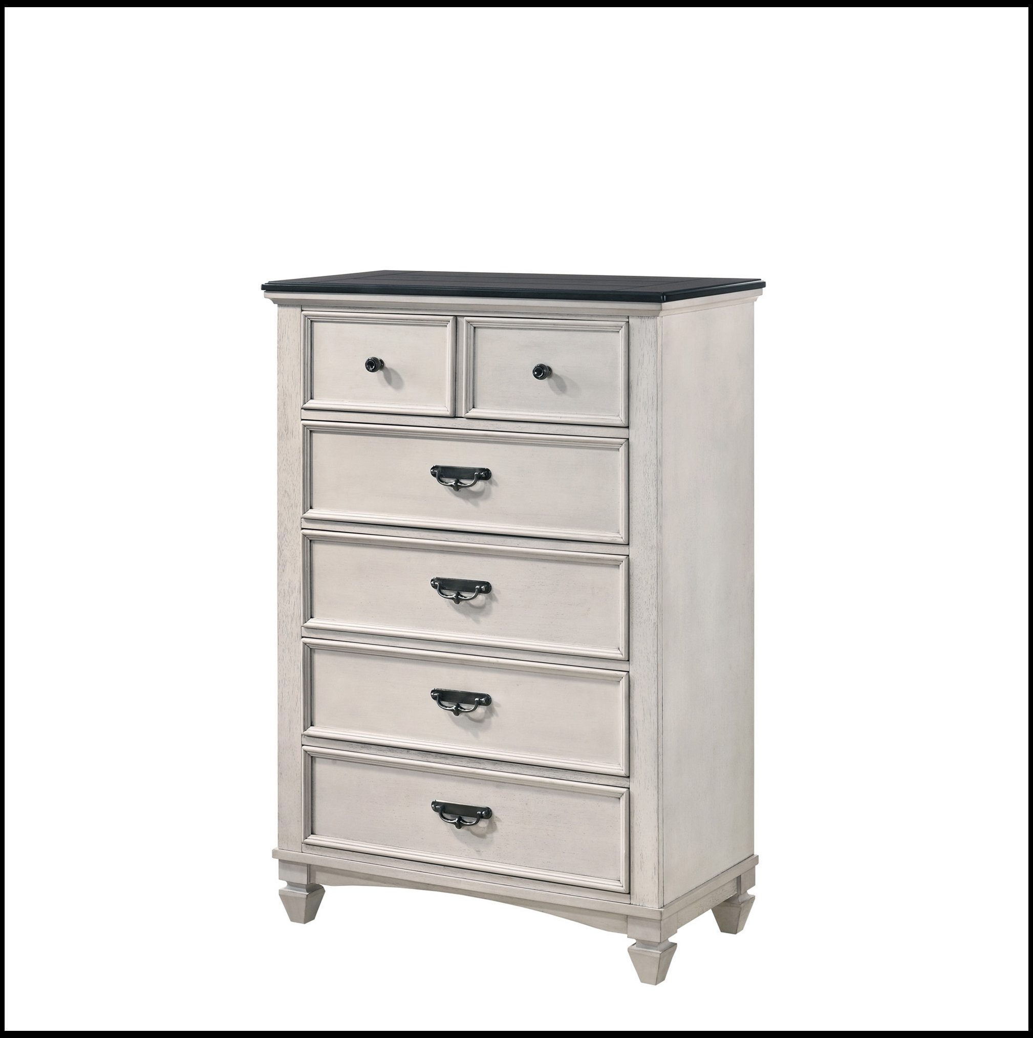 Charlton Home Beautiful Farmhouse Two-Tone Finish 1Pc Chest Storage ...