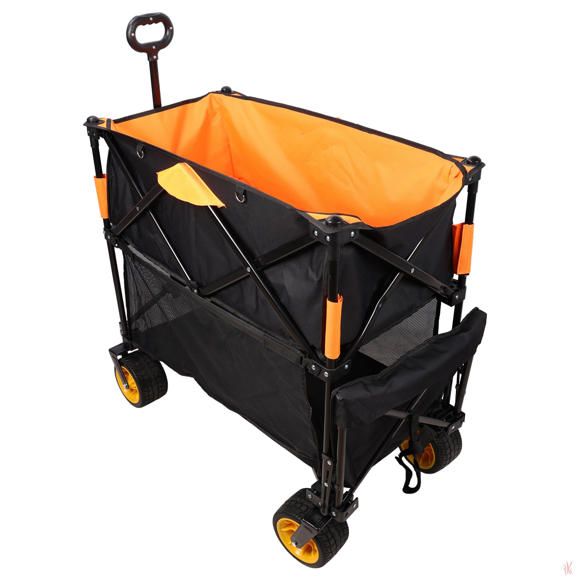 GROUPES Big Large Capacity Folding Cart Extra Long Extender Wagon Cart ...