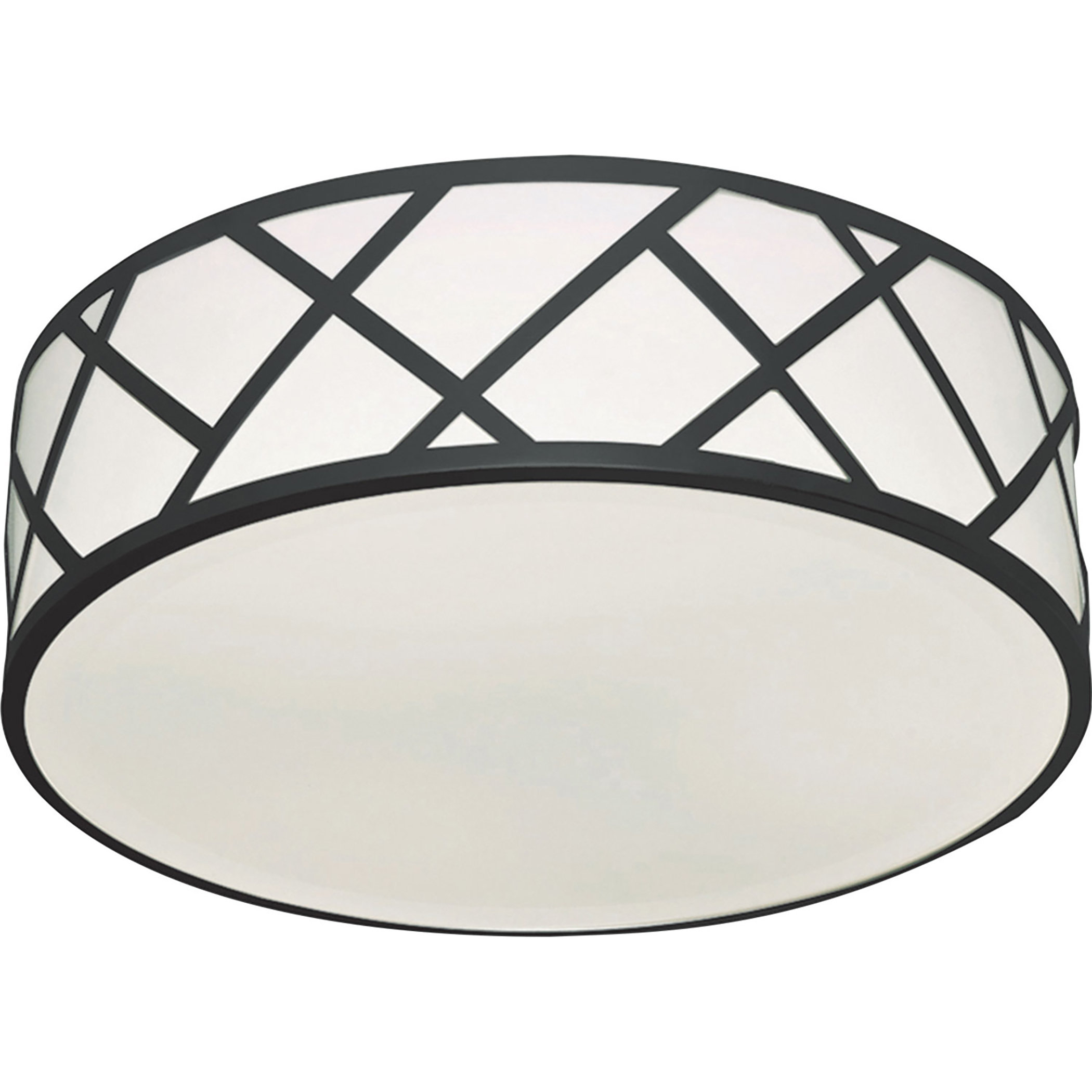 Latitude Run® Erv 2 - Light 12.63" Shaded Drum LED Flush Mount | Wayfair