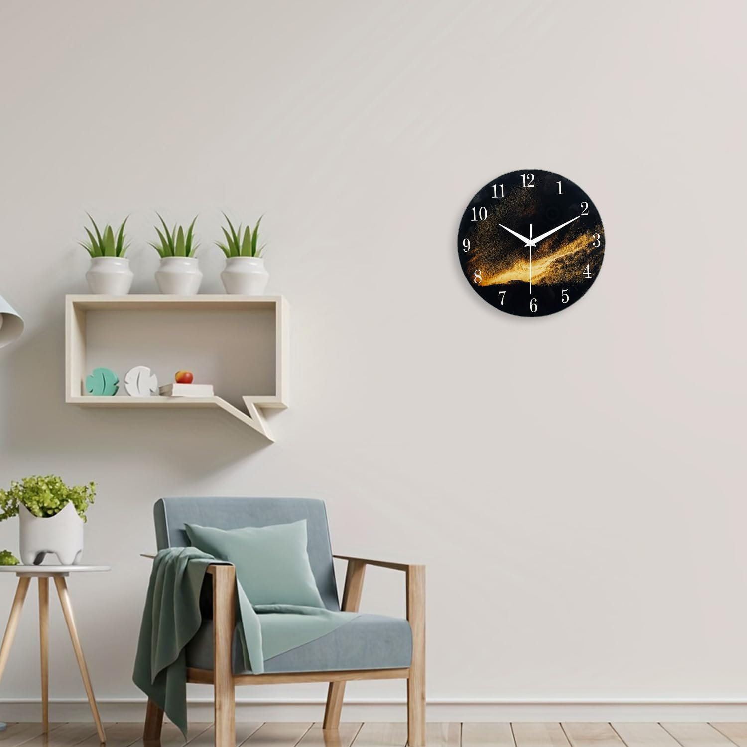 Ivy Bronx Wall Clocks Battery Operated - 12 Inch Silent Wall Clock Non ...
