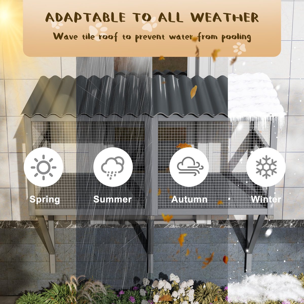 Archie & Oscar™ 2PCS Cat Catio,Cat Window Perch for Large Indoor Cats ...