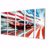 Design Art American Sports Car At The Race Track I - Race Tracks Wall ...