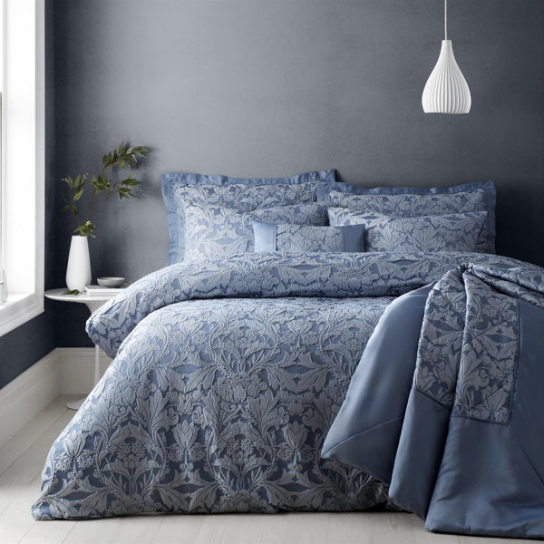 Portfolio Home Blenheim Blue Duvet Cover Set Bedding Set | Wayfair.co.uk