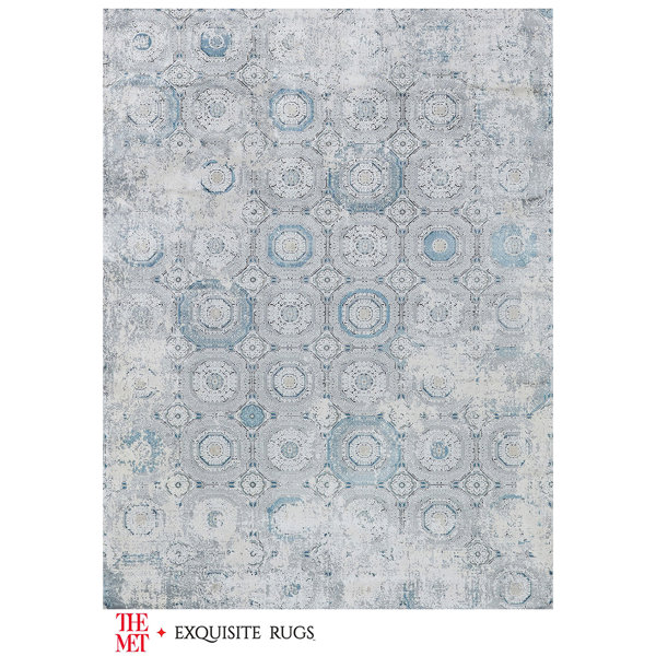 Exquisite Rugs The Met x Exquisite Rugs Legacy Ivory/Blue Area Rug ...