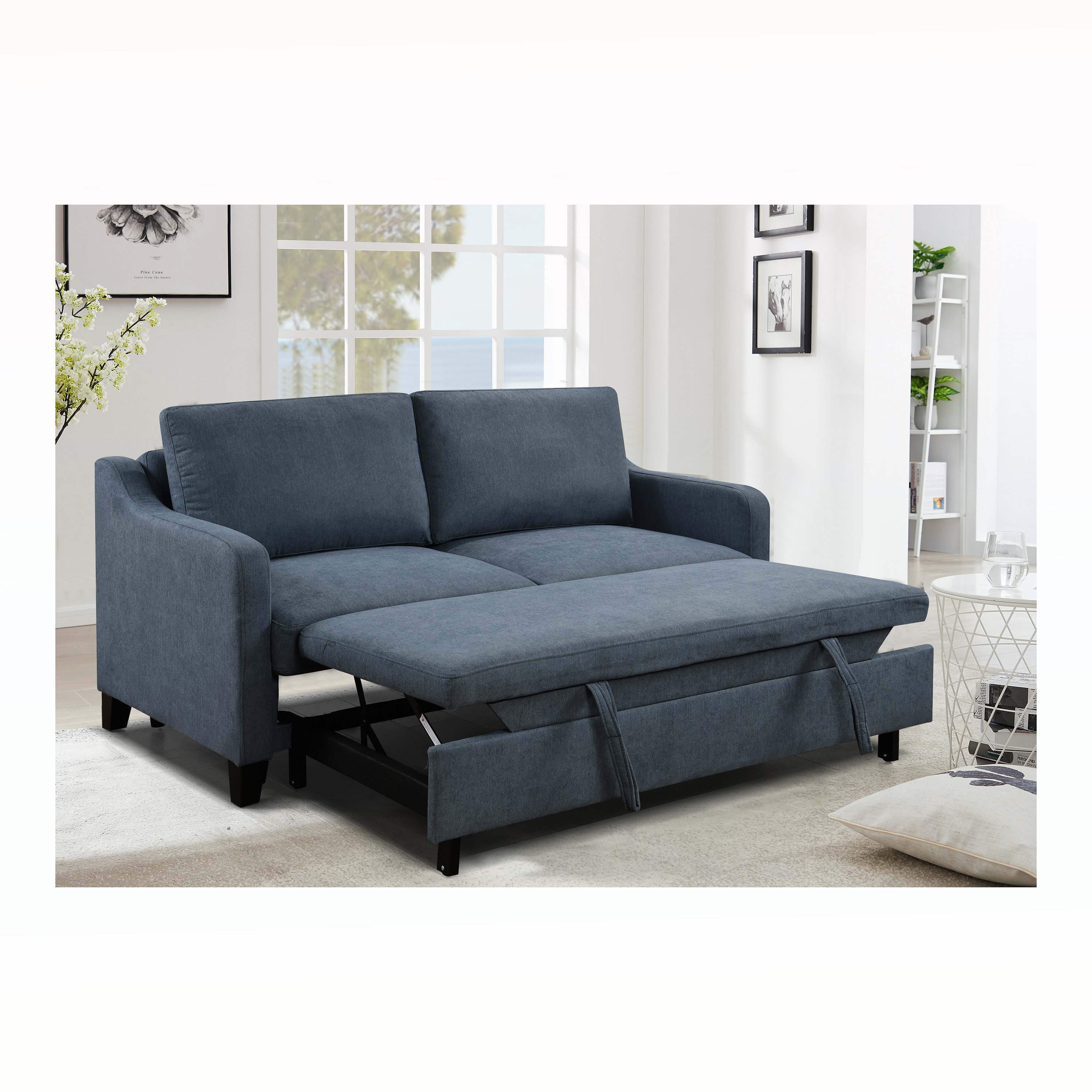 Corrigan Studio® 69"3 in 1 Convertible Queen Sleeper Sofa Bed, Modern ...