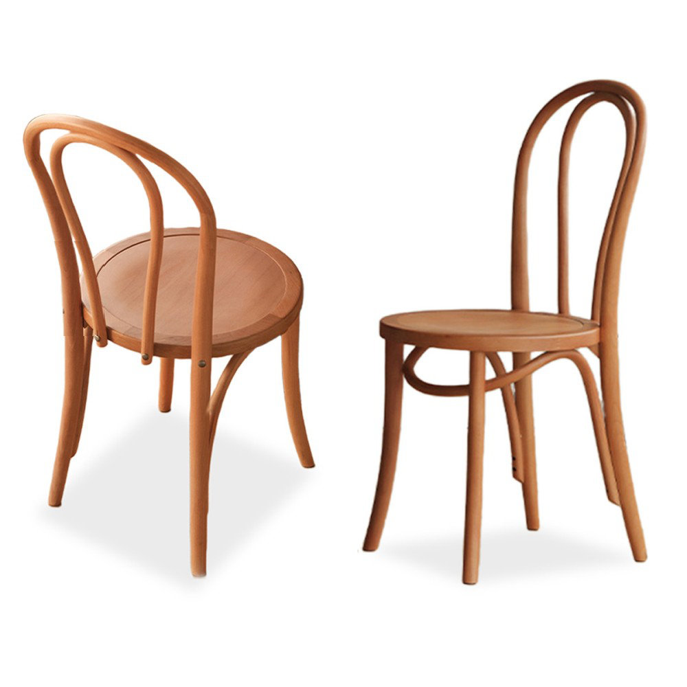 Mass Furni Brown Solid back side Chair(Set of 2) - Wayfair Canada