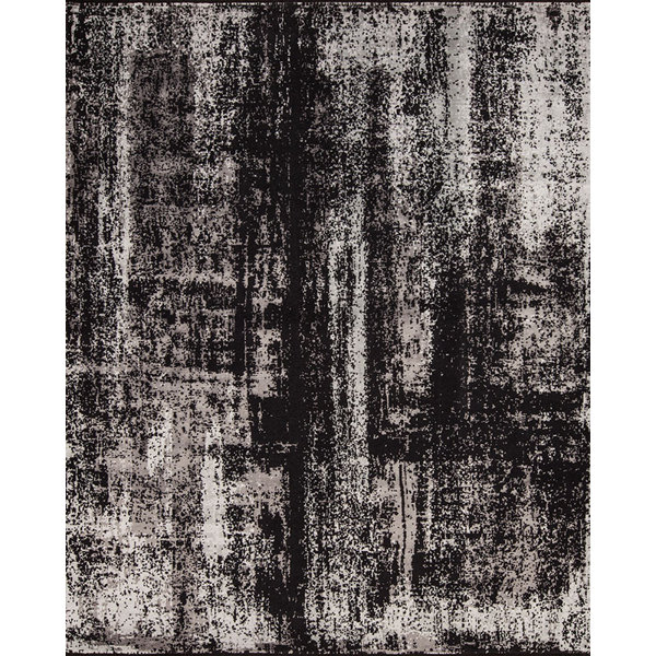 Samad Rugs Nirvana Abstract Area Rug in Black | Perigold
