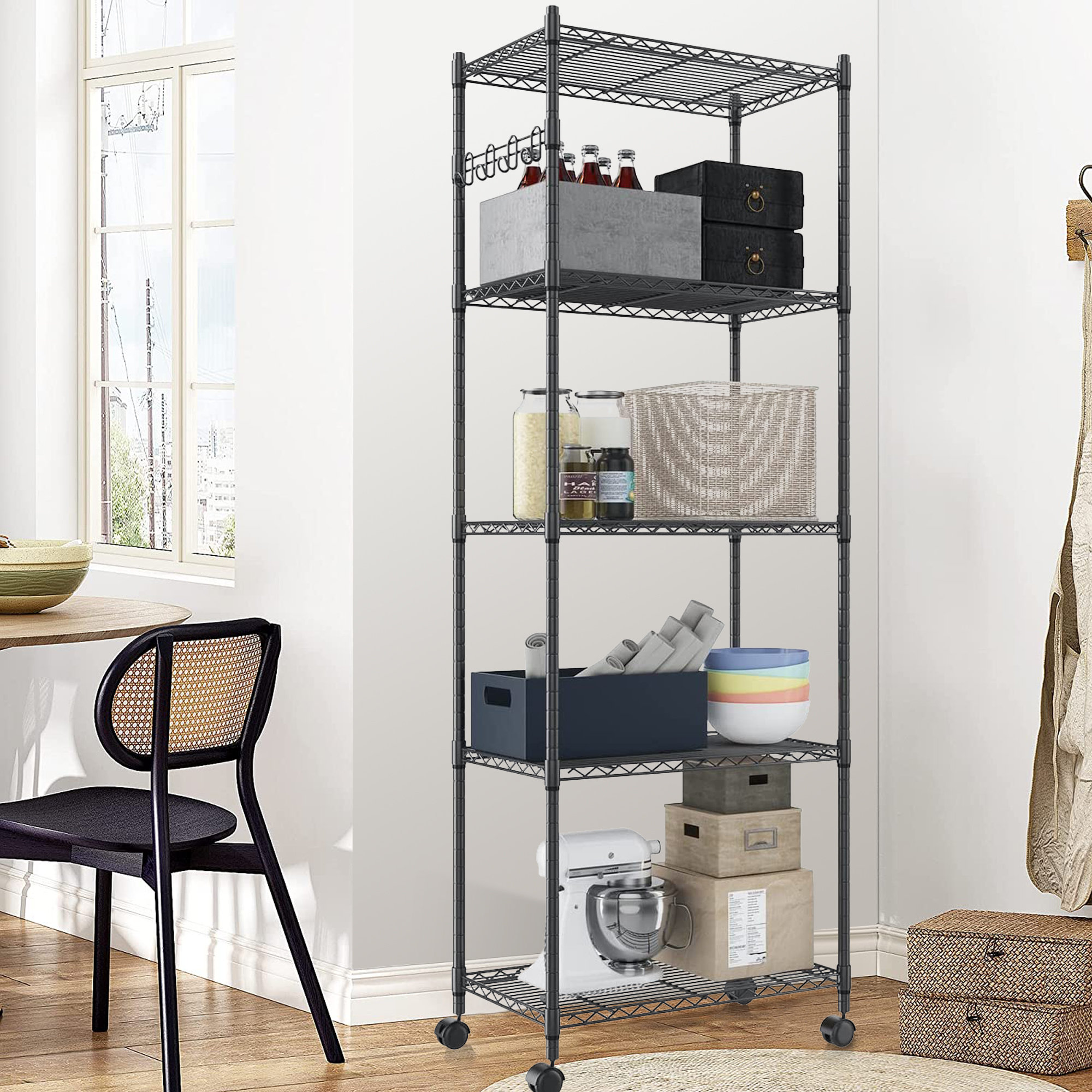 Rebrilliant Westbrooke 71'' H x 24'' W Height -Adjustable Storage ...