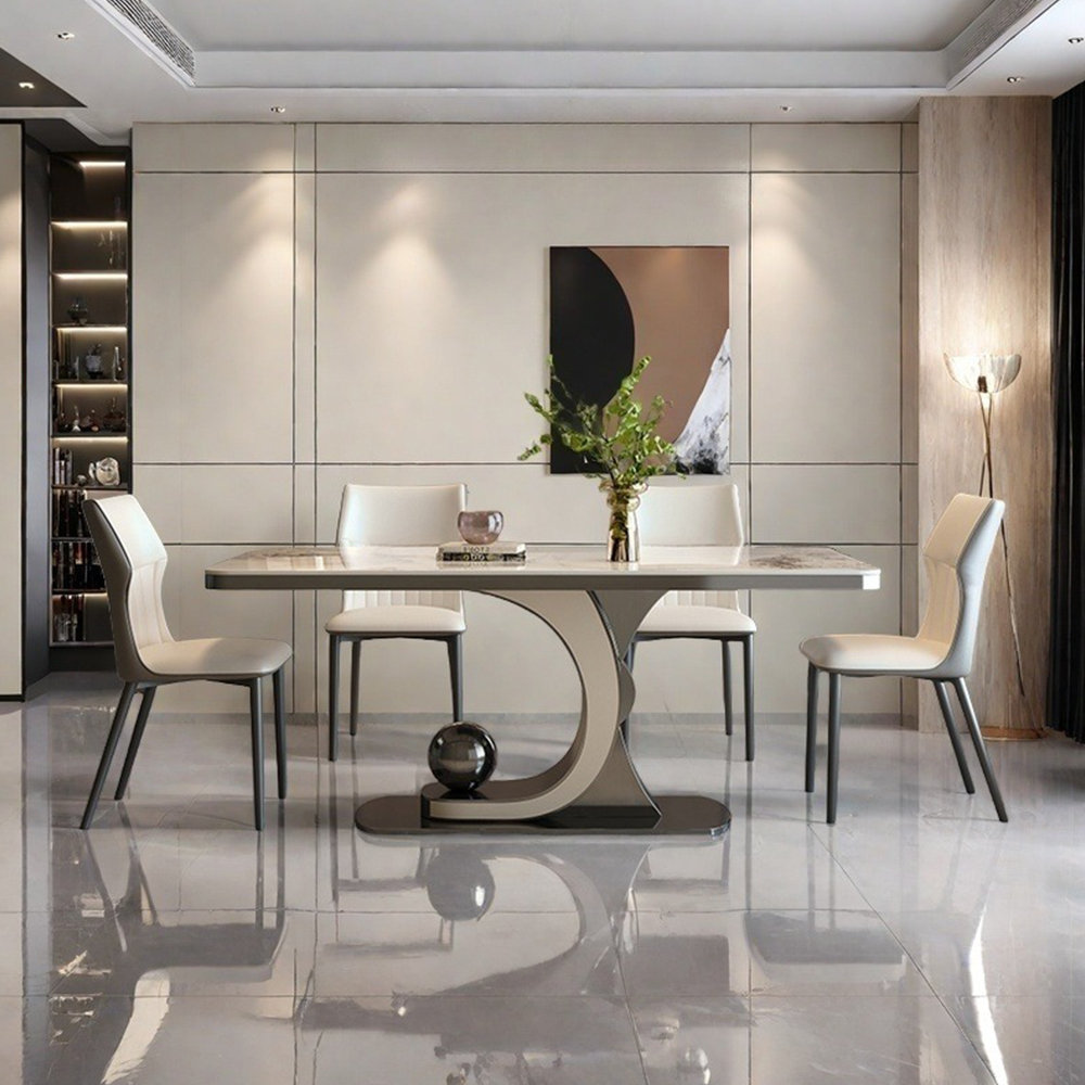 Elamer European simple high-end dining table set - Wayfair Canada