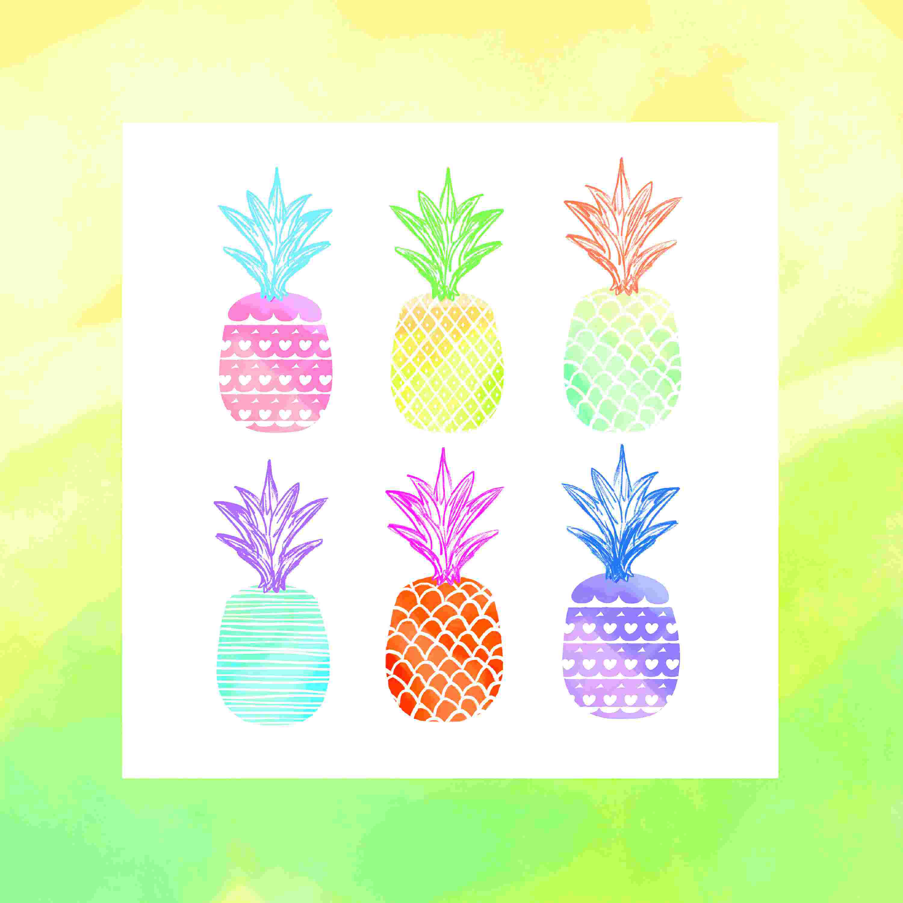 Bay Isle Home™ Watercolor Pineapples Border | Wayfair