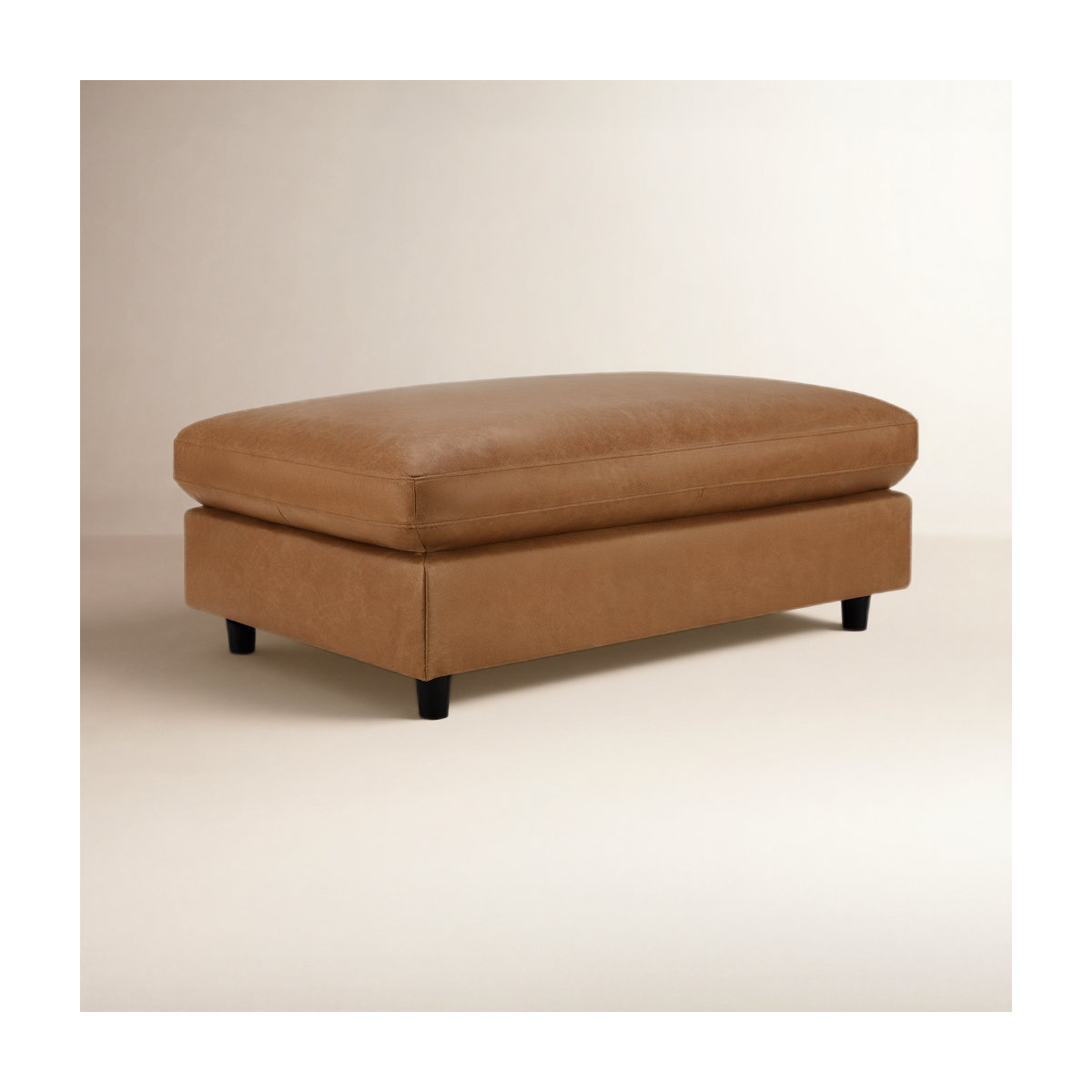 Joss & Main Fleetwood 45" Genuine Leather Rectangle Ottoman & Reviews ...
