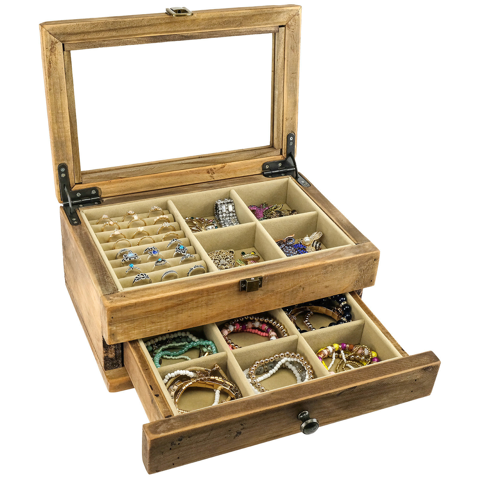 Union Rustic Jewellery Box With Drawer - Wayfair Canada