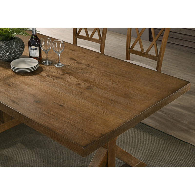 Lark Manor Tamika Enna Morden Farmhouse Wood Dining Table & Reviews ...