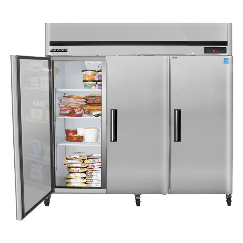 Maxx Cold Triple Door Top Mount Reach-In Freezer | Wayfair