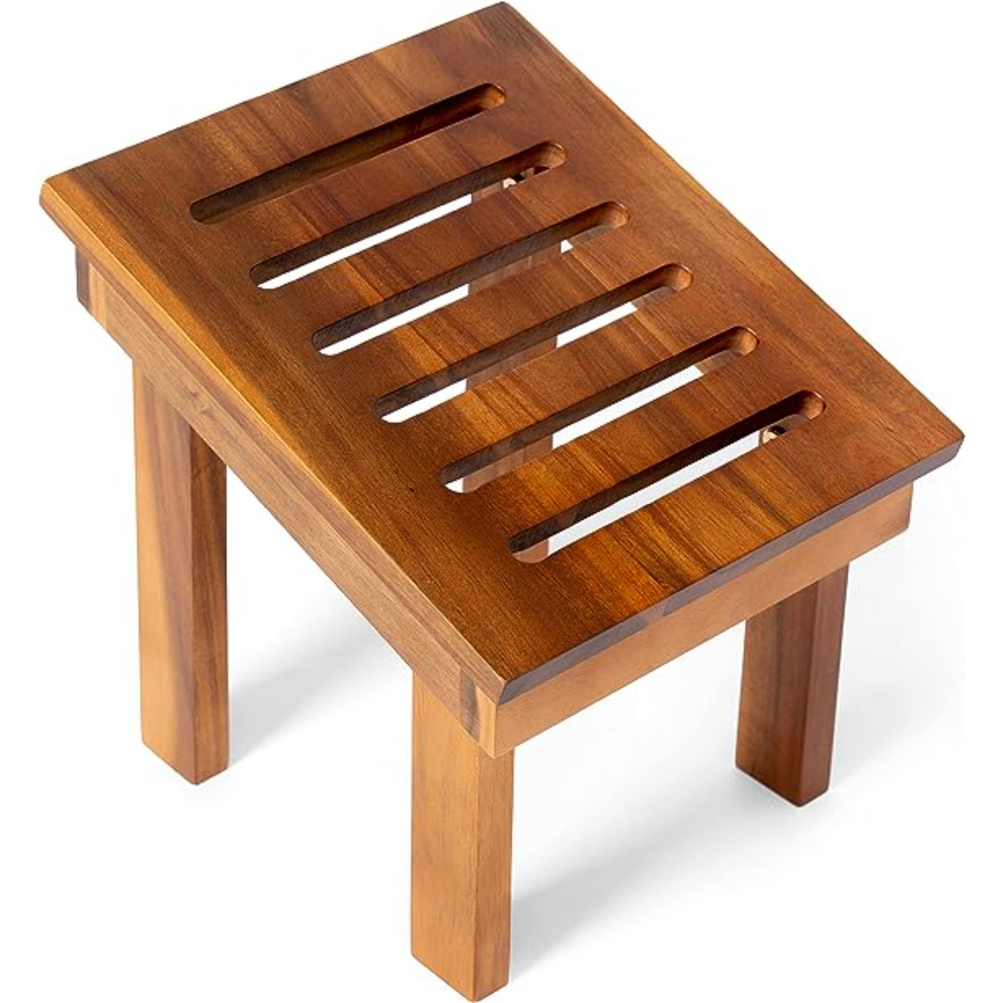 Millwood Pines Carmisha 11.8'' W Teak Shower Bench | Wayfair