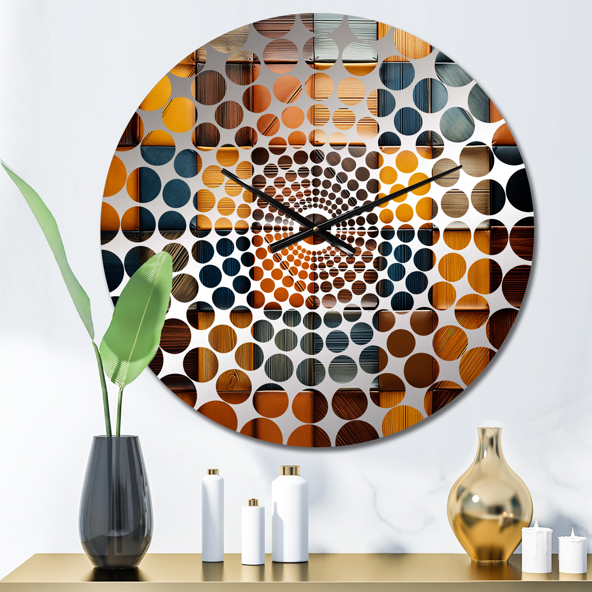 East Urban Home Hanuman - Boho Mosaic Wall Clock | Wayfair