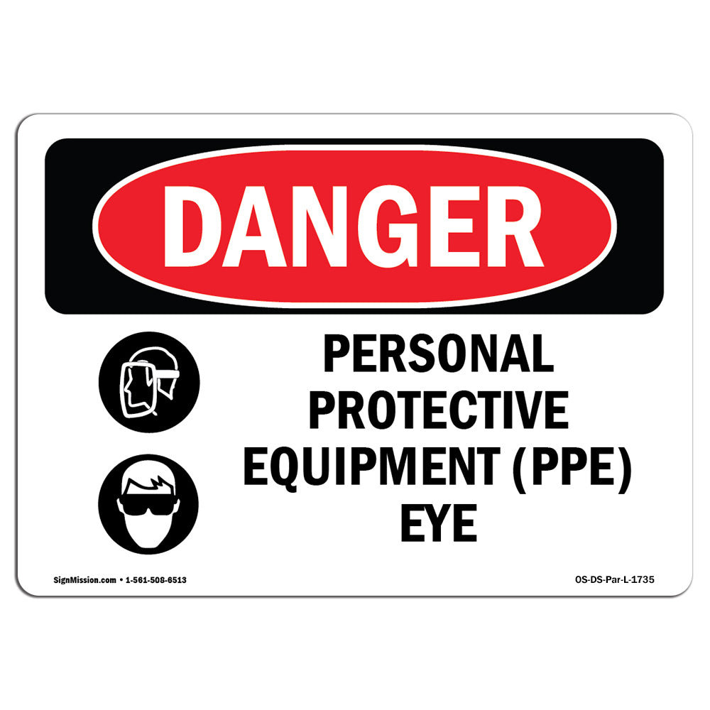 SignMission Personal Protective Equipment Eye Sign | Wayfair