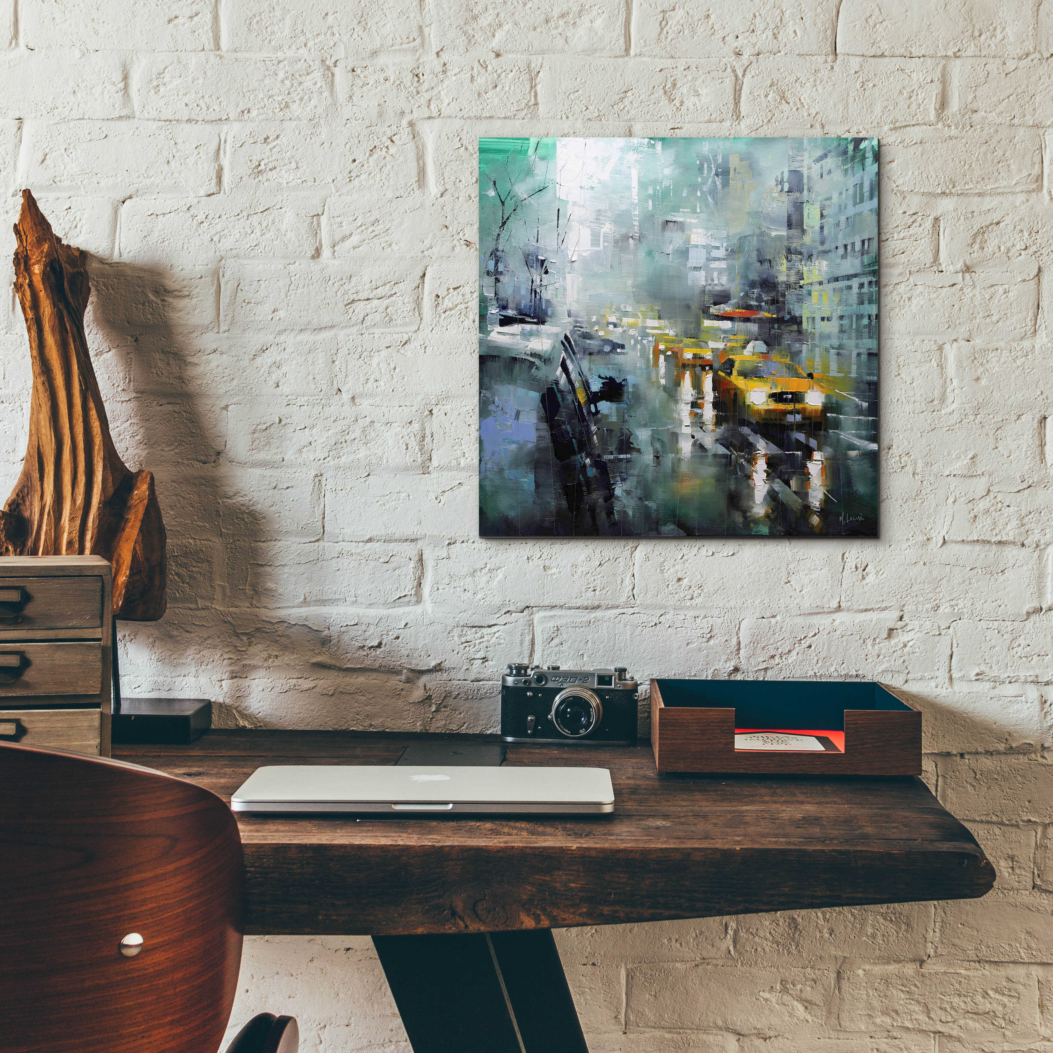 Williston Forge " New York Rain " by Mark Lague | Wayfair