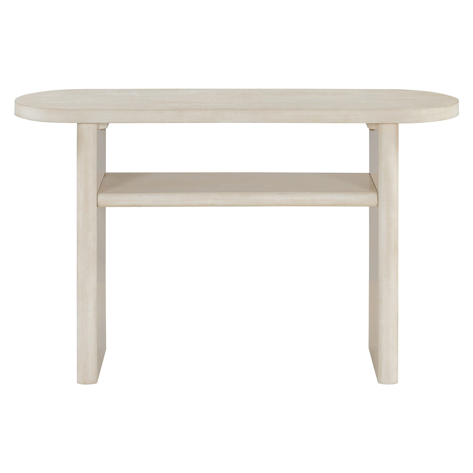 Hokku Designs Elegant Minimalist Console Table With Rounded Edges And ...